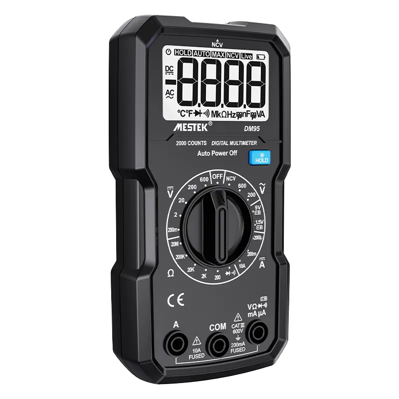MESTEK Manual Range Portable Mini Multimeter DM95
